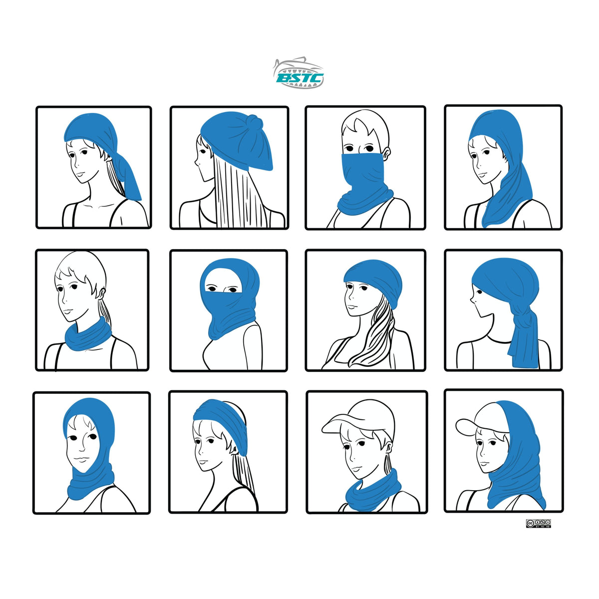 BSTC Head Socks, Stripes – Blue Seas Tackle Co